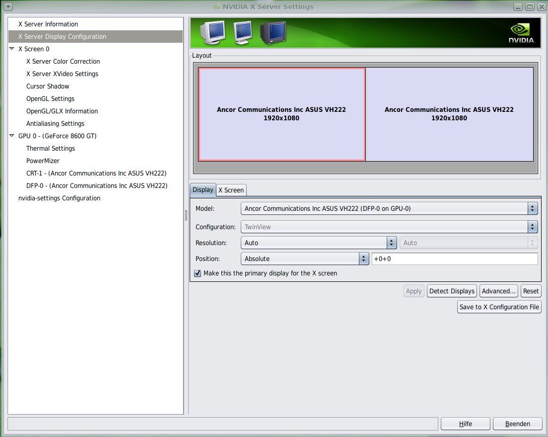 Solaris Dual-Screen mit NVIDIA: Anleitung zur Einrichtung von zwei ...